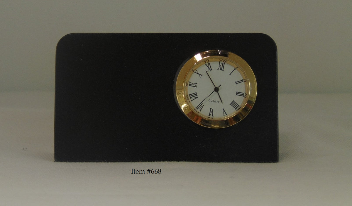 Marble Wedge Clock – Camelot Pewter RVA